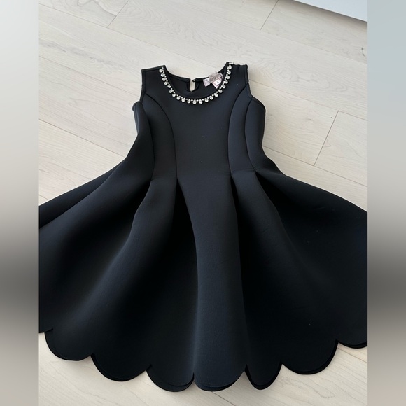 Halabaloo | Dresses | Halabaloo Black Embellished Pleated Cocktail ...